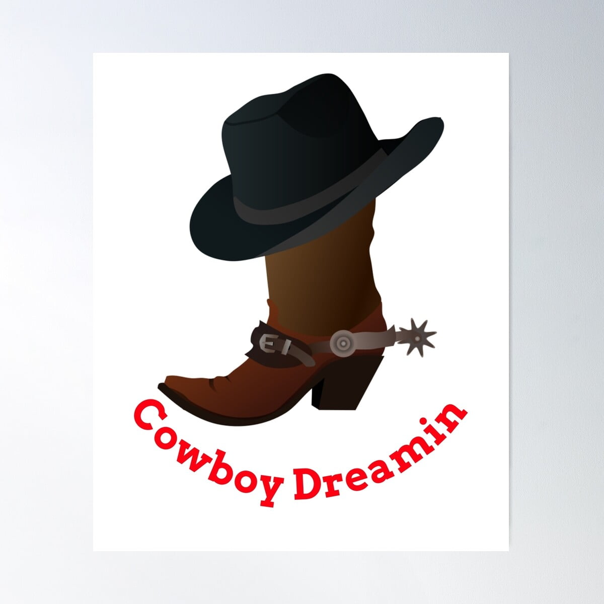 Cowboy Dreamin Poster Wall Art, Modern Wall Decor For Living Room ...