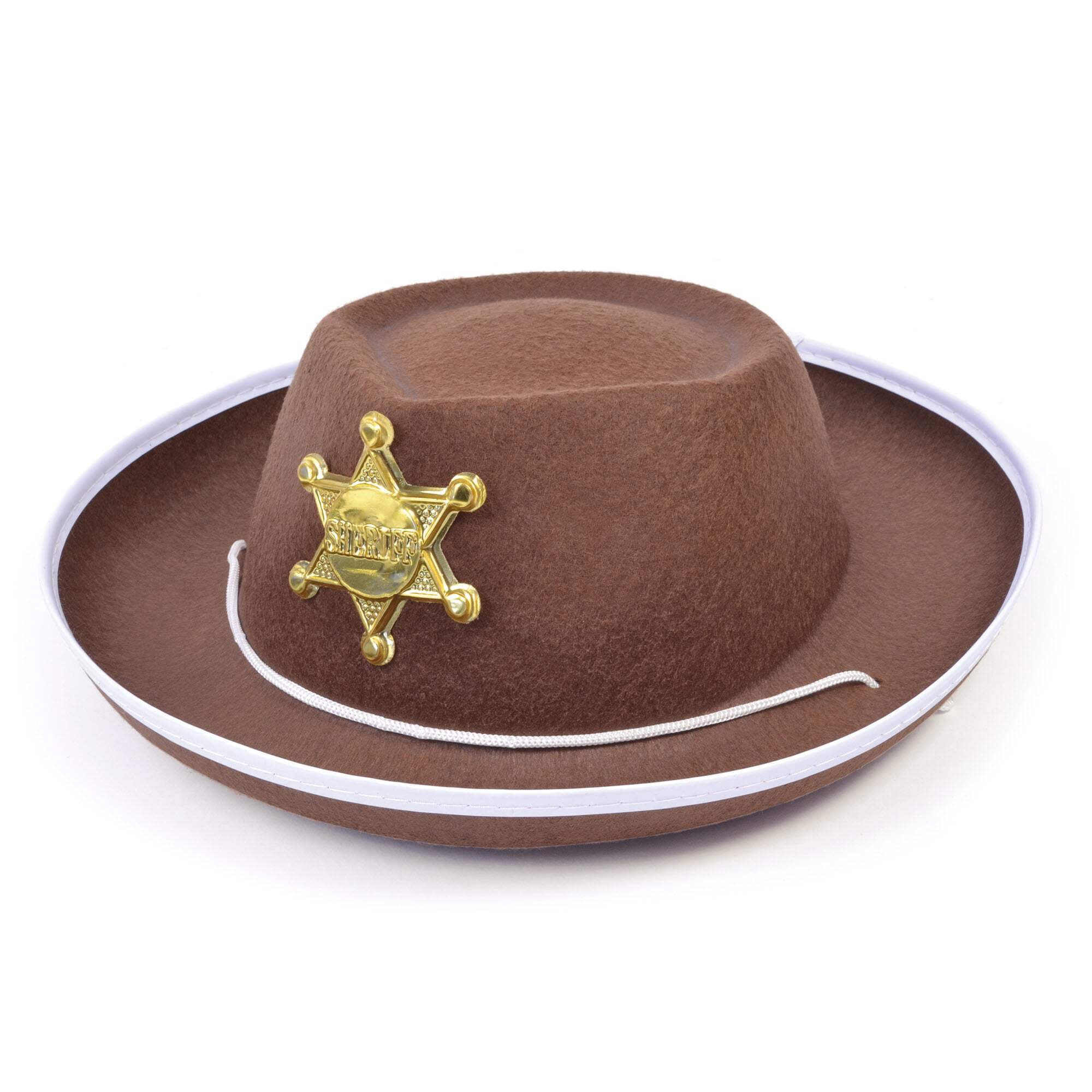 Cowboy Felt Hatchilds Brown Hats Unisex One Size Kids Fancy Dress Party ...