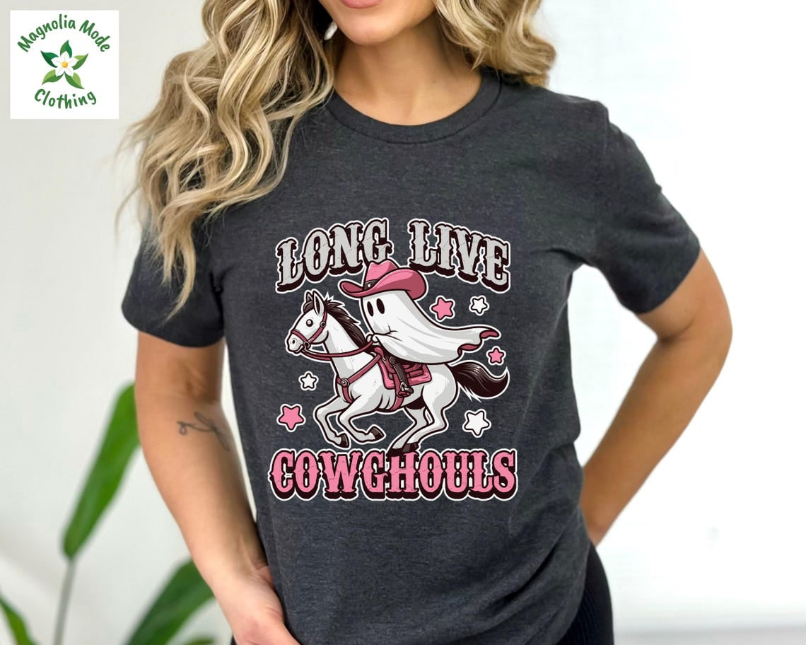 Cowboy Ghost ShirtLong Live Cow Ghouls Tee All Size S-5Xl - Walmart.com