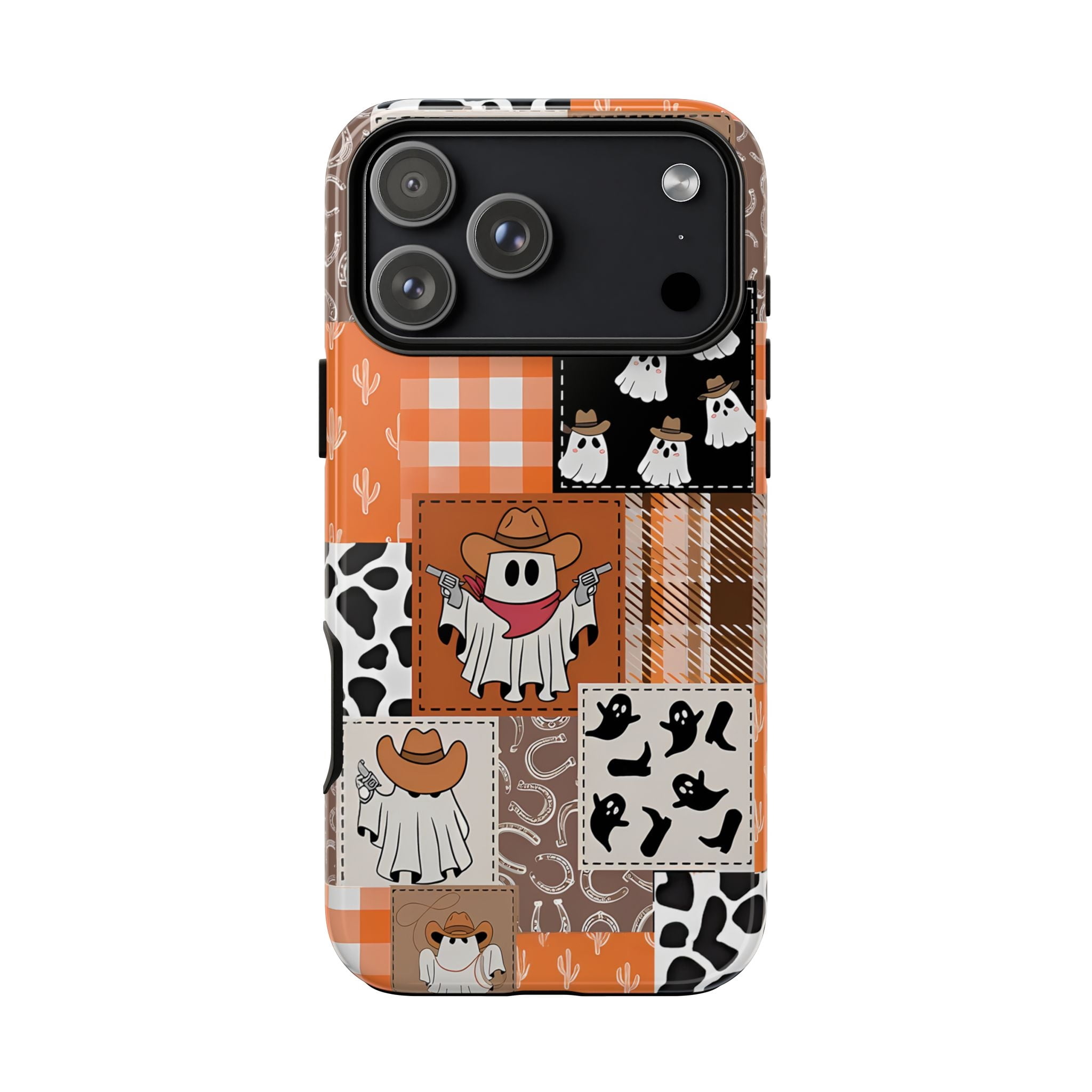 Cowboy Ghost Tough Phone Case for iPhone, Glossy Western Halloween ...
