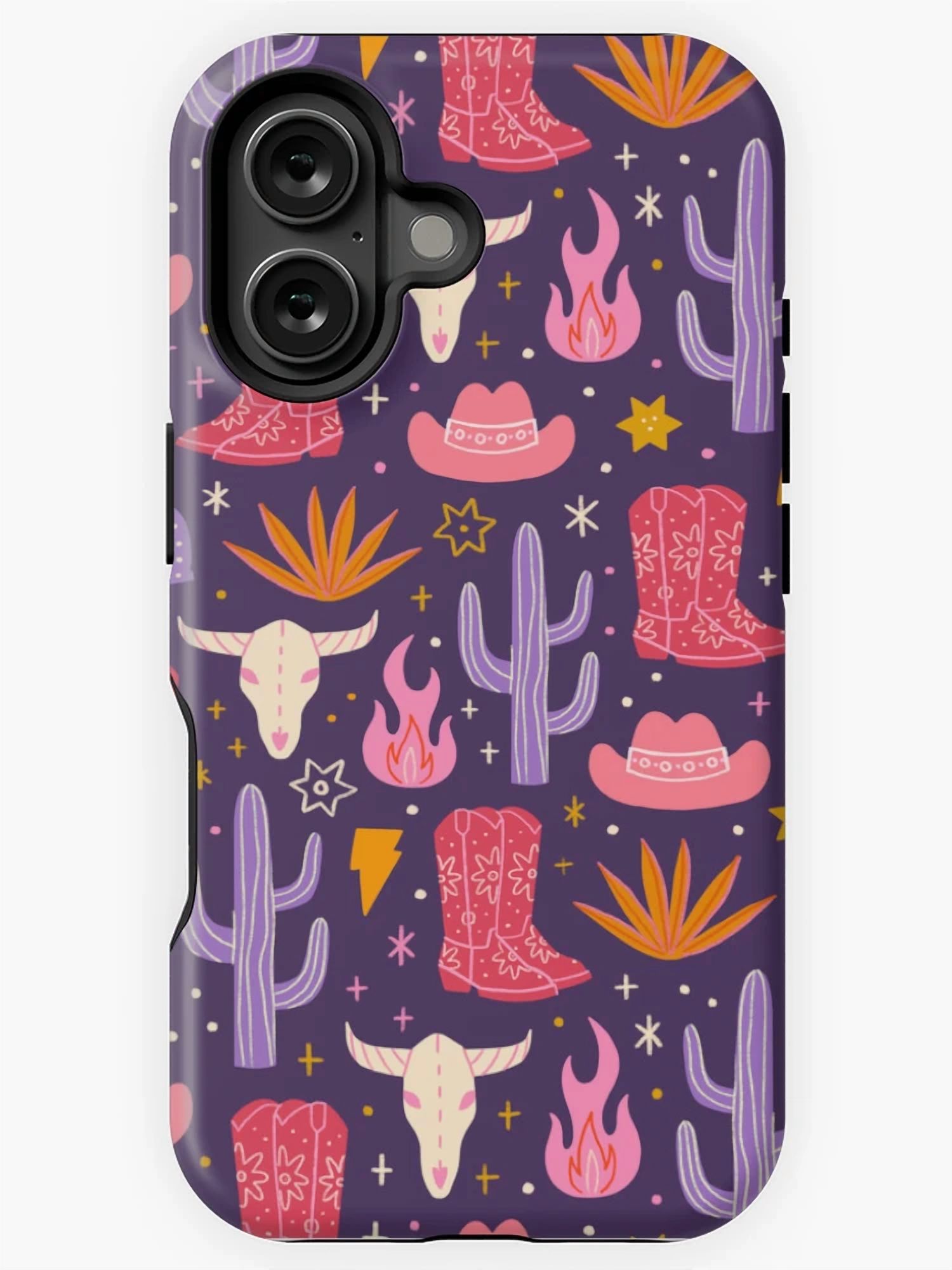 Cowboy Girl Dark Violet iPhone Case, I Want to Be a Cowgirl Baby Cover ...