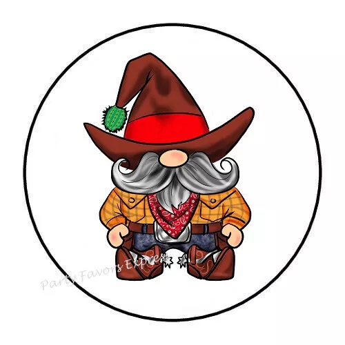 Cowboy Gnome Sticker Party Favors Sticker Envelope Seals Labels ...