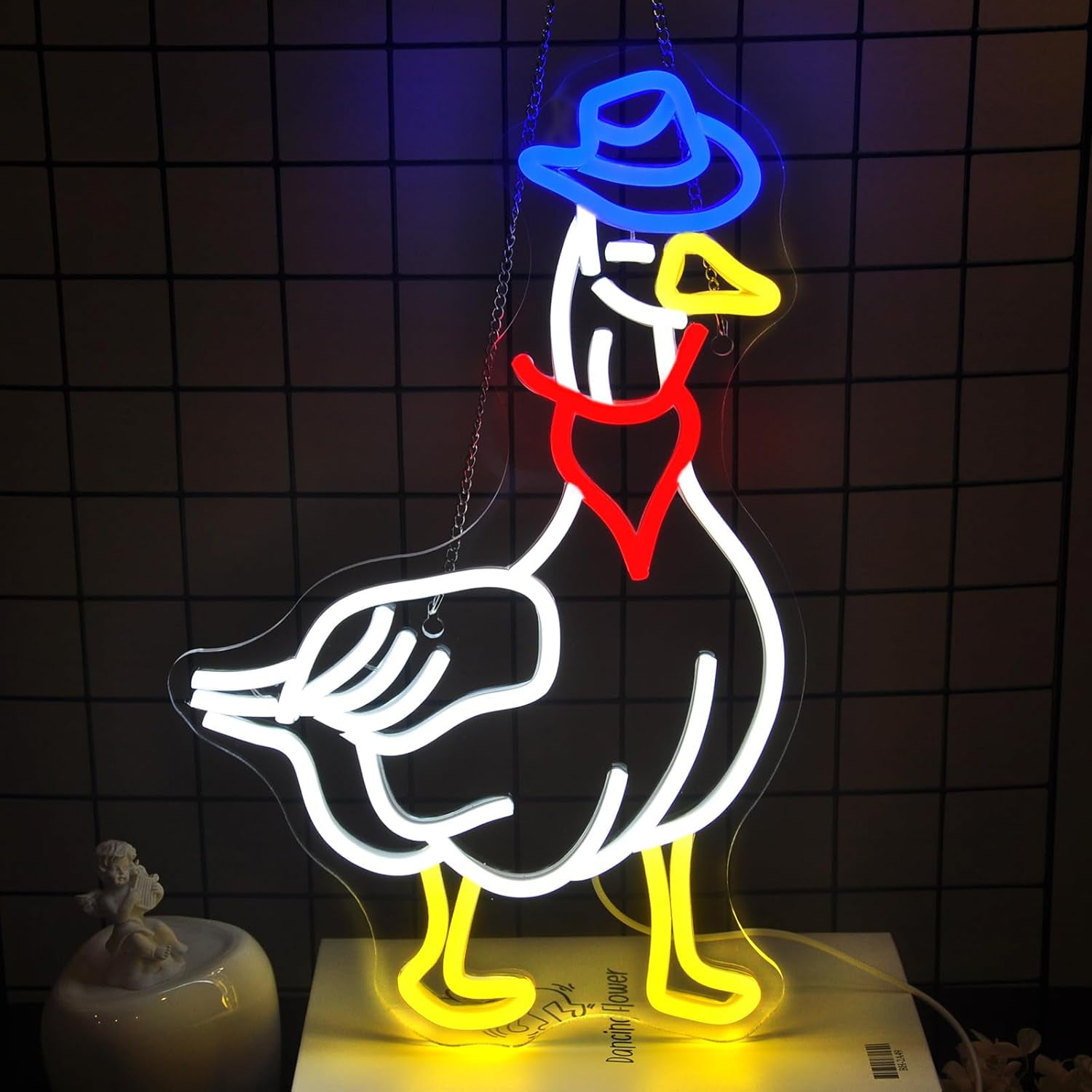Cowboy Goose Neon Sign Led Neon Lights Wall Decor Light Up Sign for ...