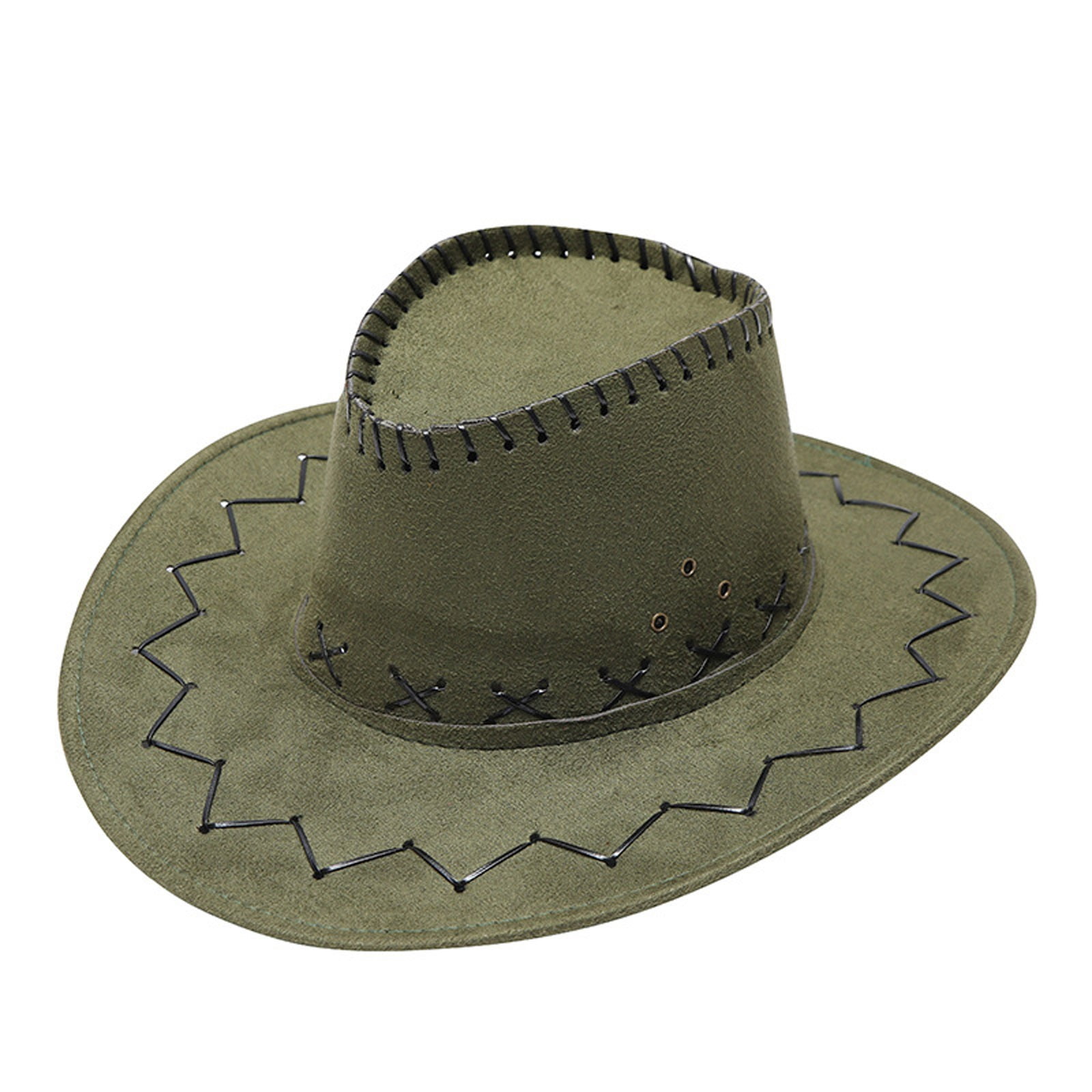 Cowboy Hat, Baberdicy Adult Casual Solid Suture Summer Western Fashion ...