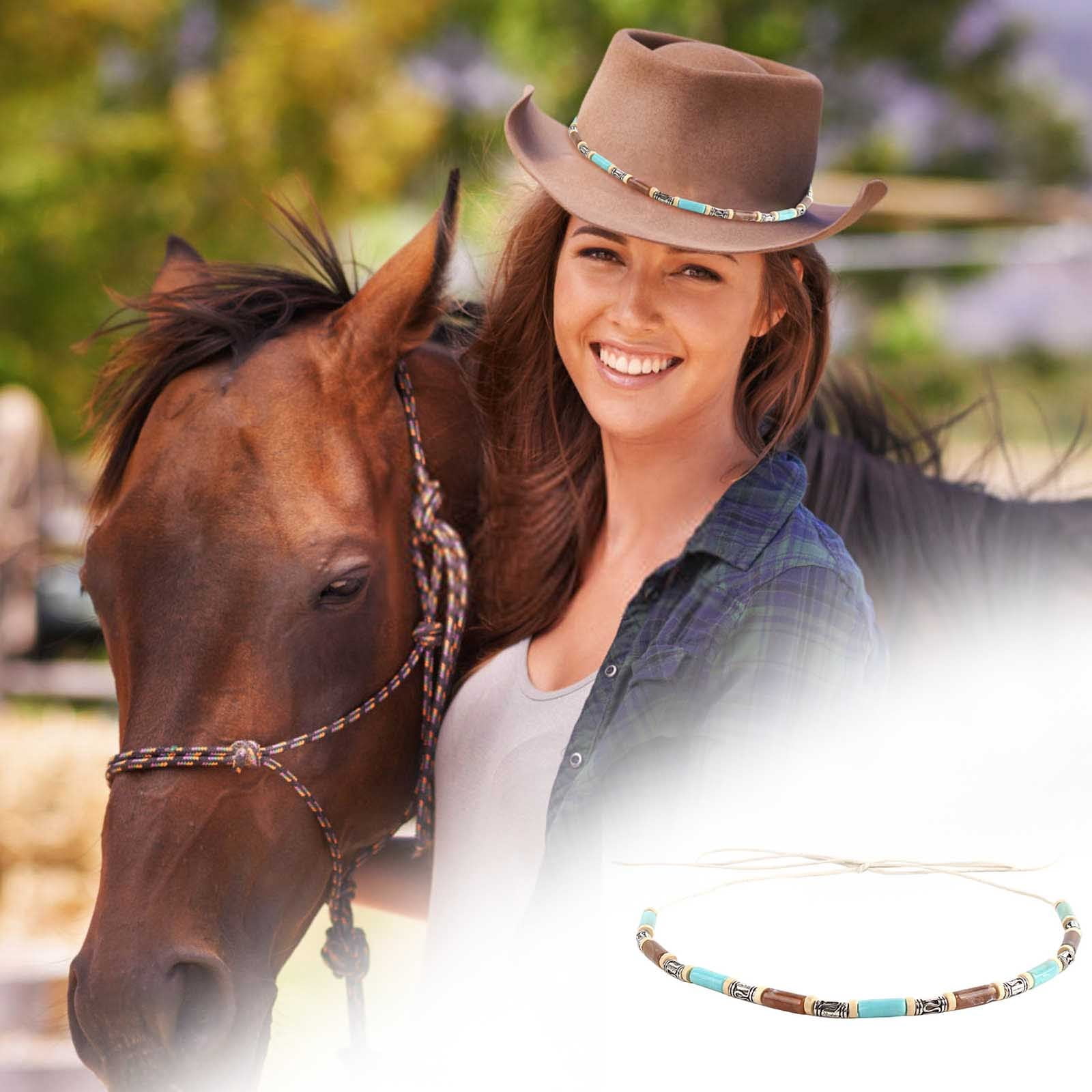 Cowboy Hat Bands for Men and Women Ethnic Western Hat Accessories ...