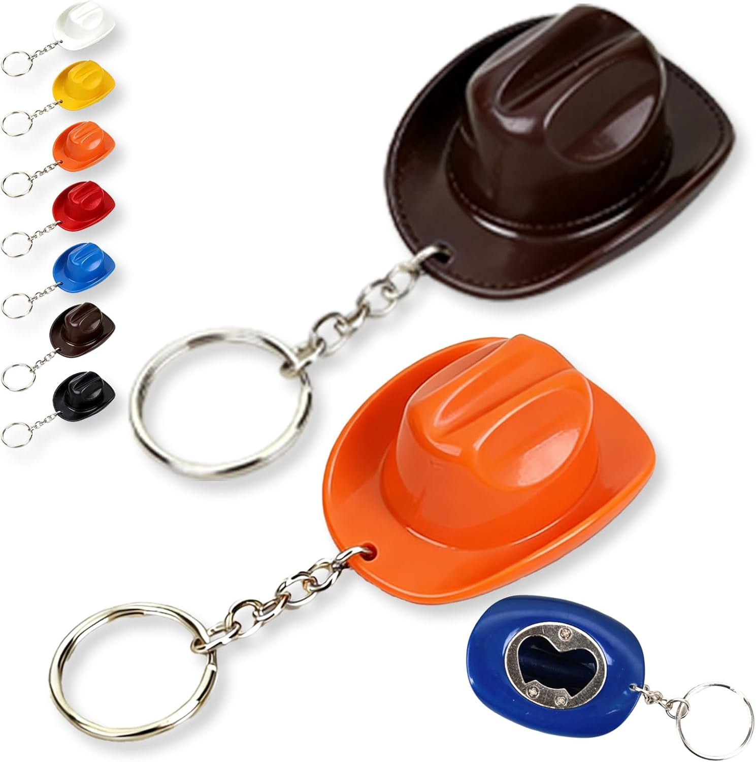 Cowboy Hat Bottle Opener & Keychain, Dual Function Western Style ...