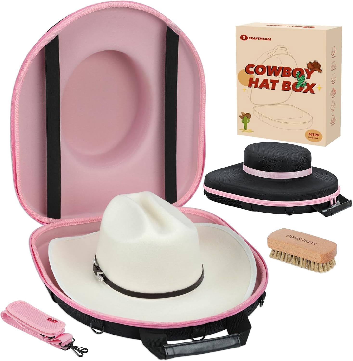 Cowboy Hat Box, Cowboy Hat Case for Travel, Crush Proof Hat Storage ...