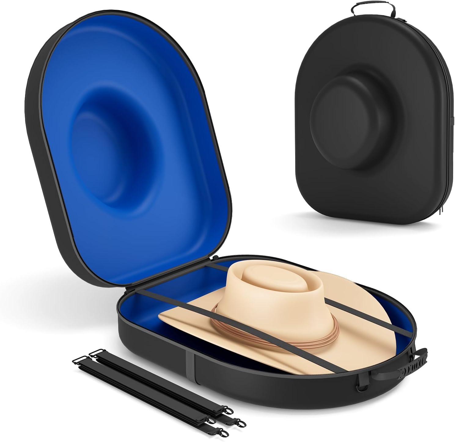Cowboy Hat Box for Travel, Crush Proof Western Hat Holder Storage ...