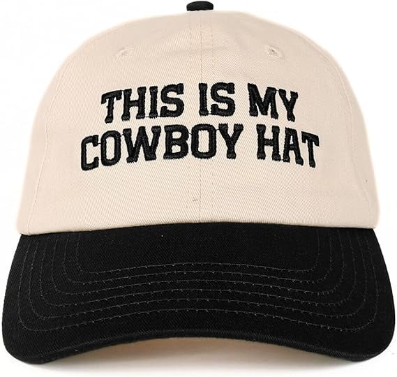 This Is My Cowboy Hat Embroidered Cap, Funny Statement Adjustable Hat ...