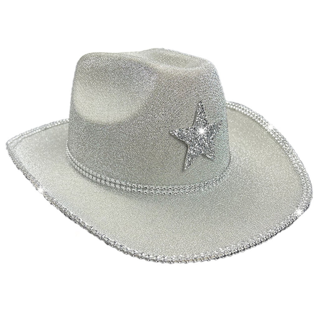 Cowboy Hat Glittering Powder Hat Costume Hat Theme Party Hat - Walmart.com