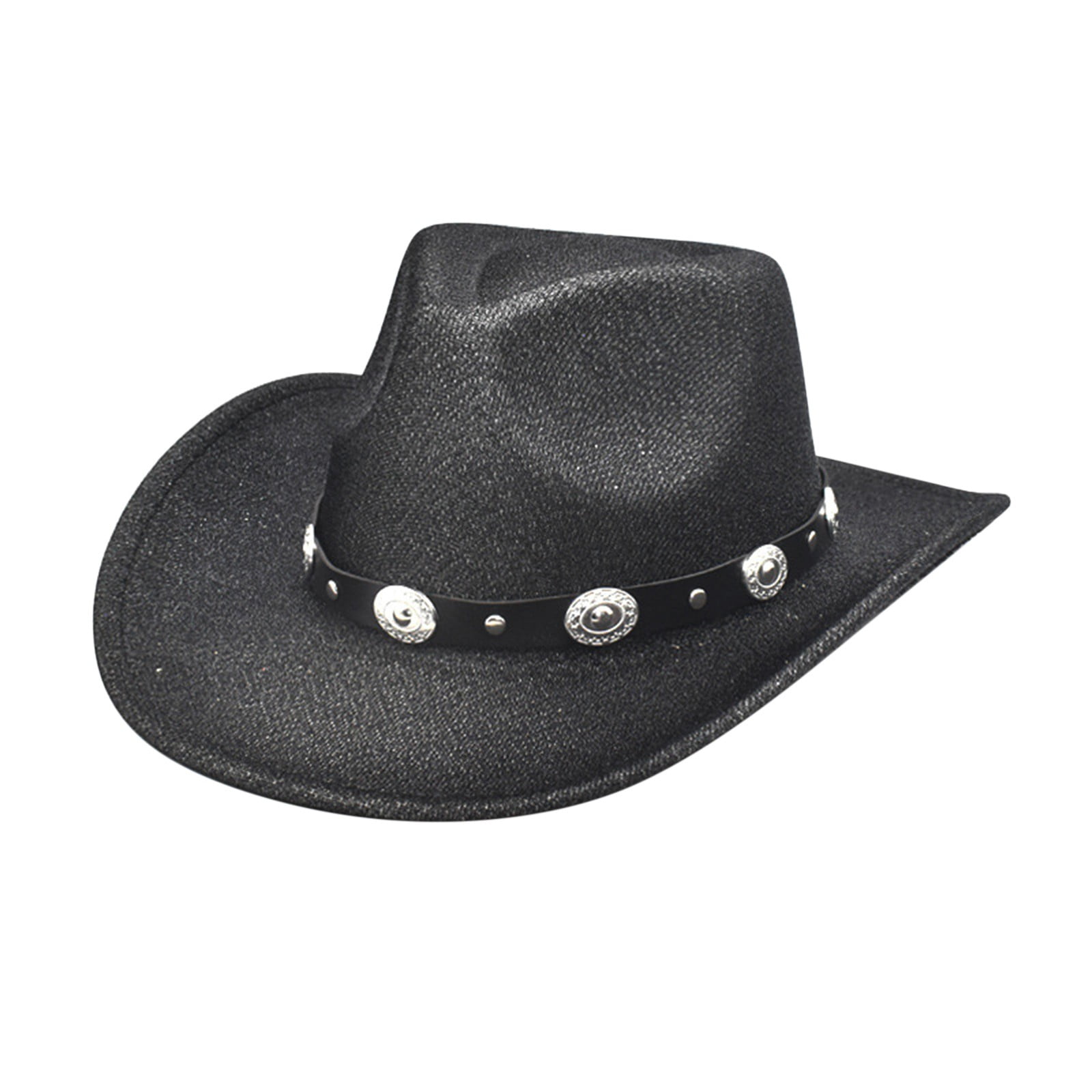 Cowboy Hat Men, Audhol Women's Big Brim Cowboy Hat Western Bowler Hat ...