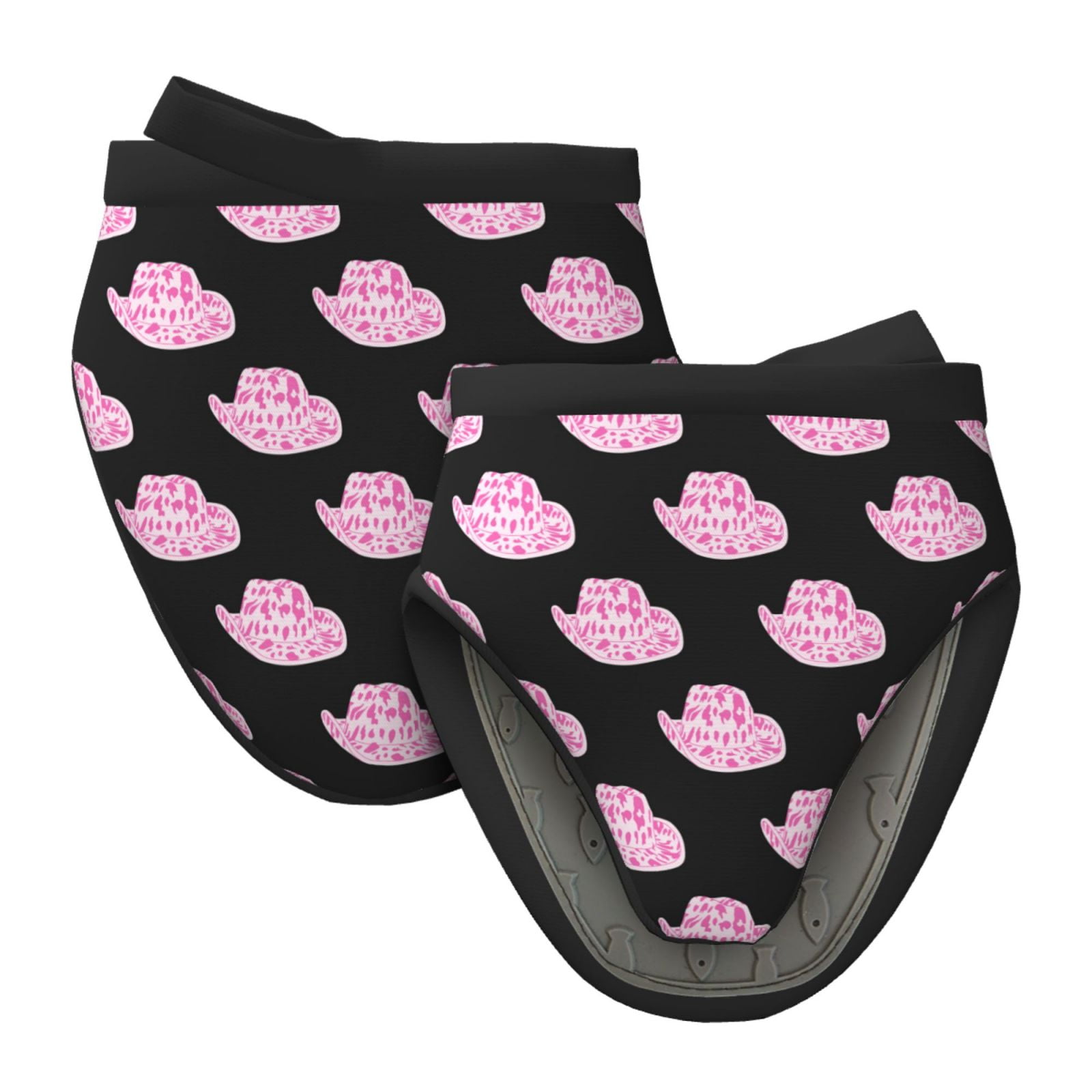 Cowboy Hat Oven Mitts Heat Resistant - Soft Lining Silicone Mini Oven ...