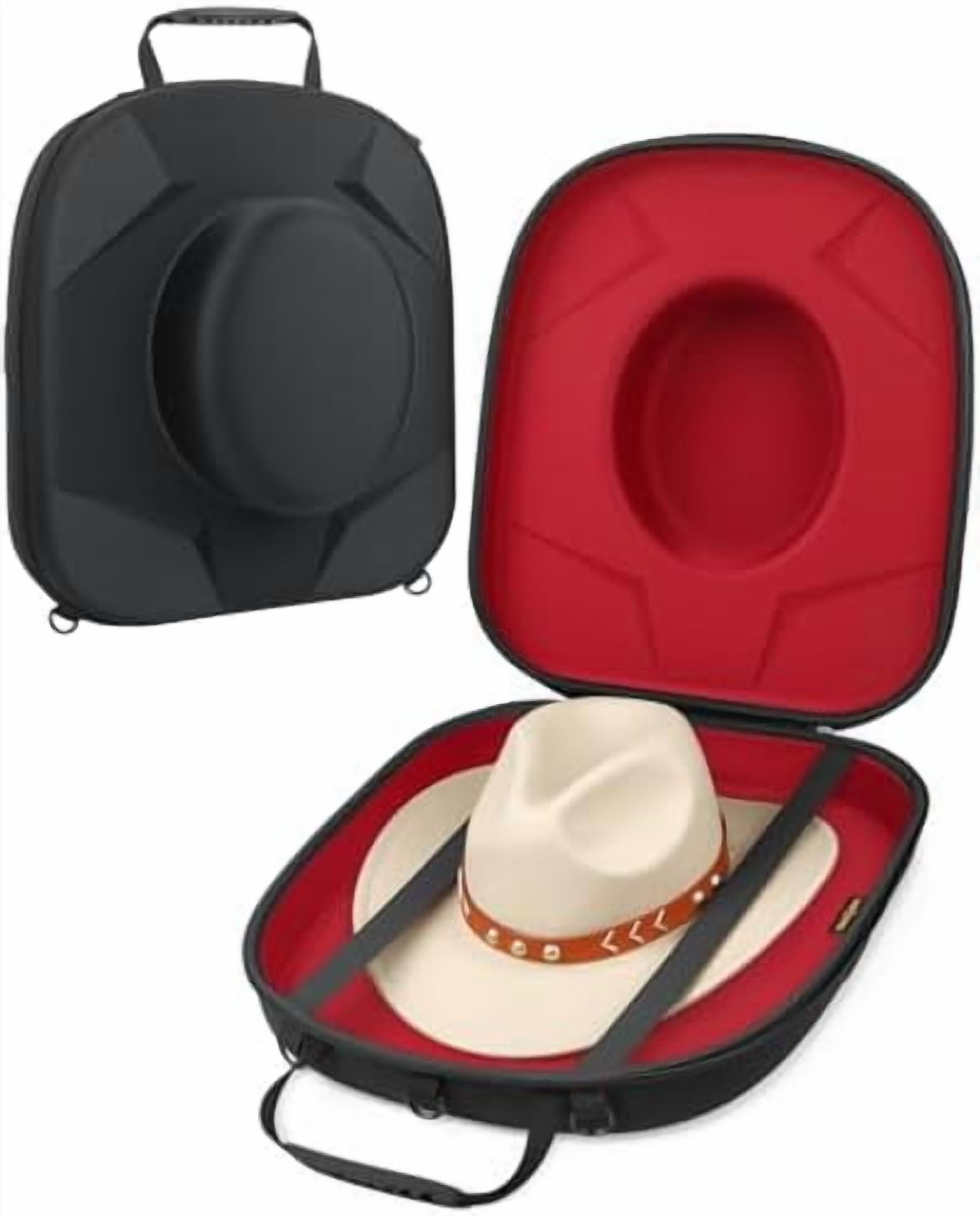 Cowboy Hat Travel Carrier - Crush Resistant EVA Storage Box for Fedora ...