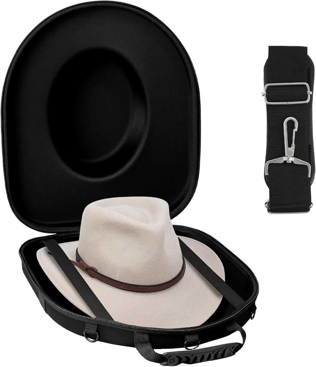 Cowboy Hat Travel Case, Travel Hat Case, Travel-Anti-Pressure Hat ...