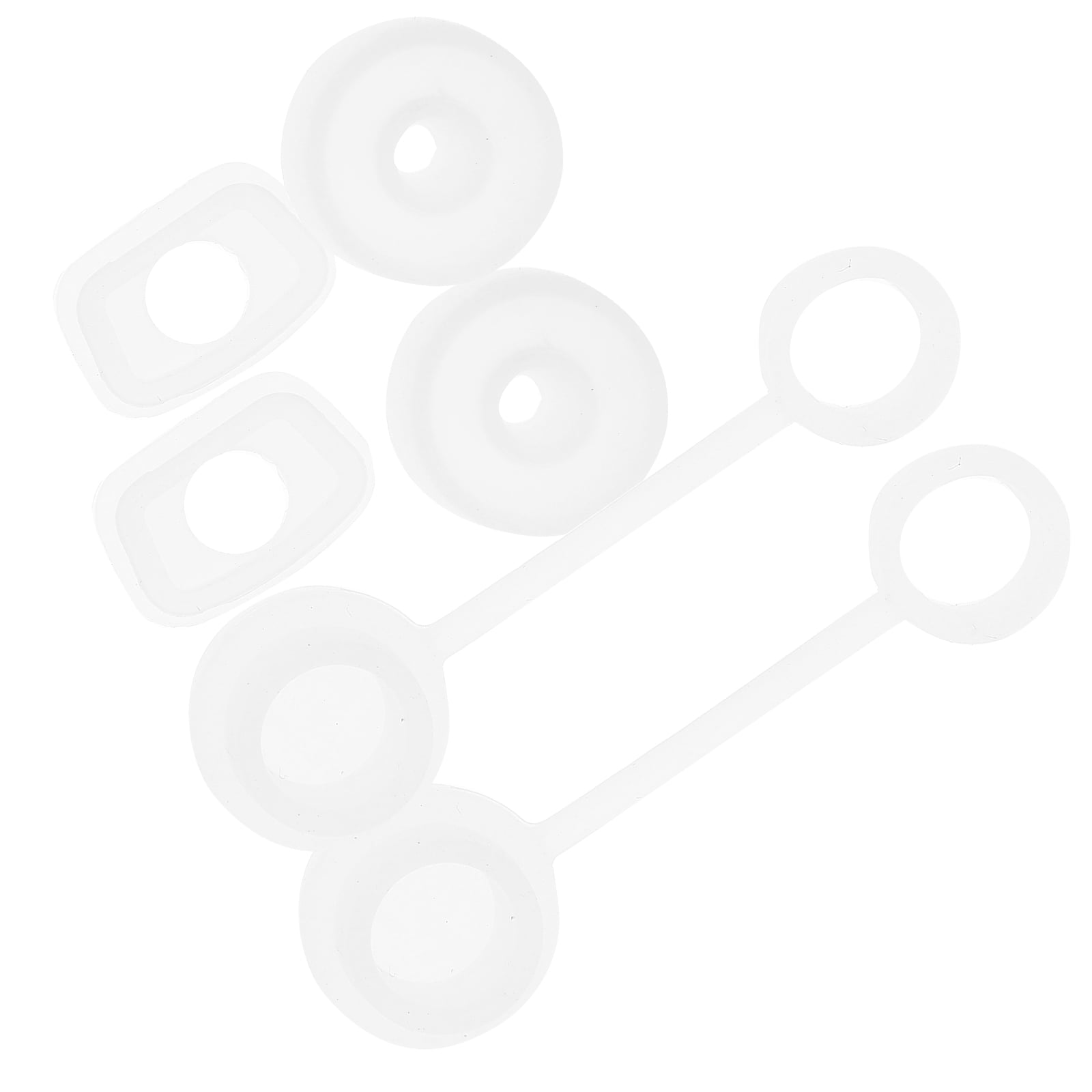 MEIBUTYUP 6-Pack Silicone Straw Lids with White Sealing Tips for 40oz ...
