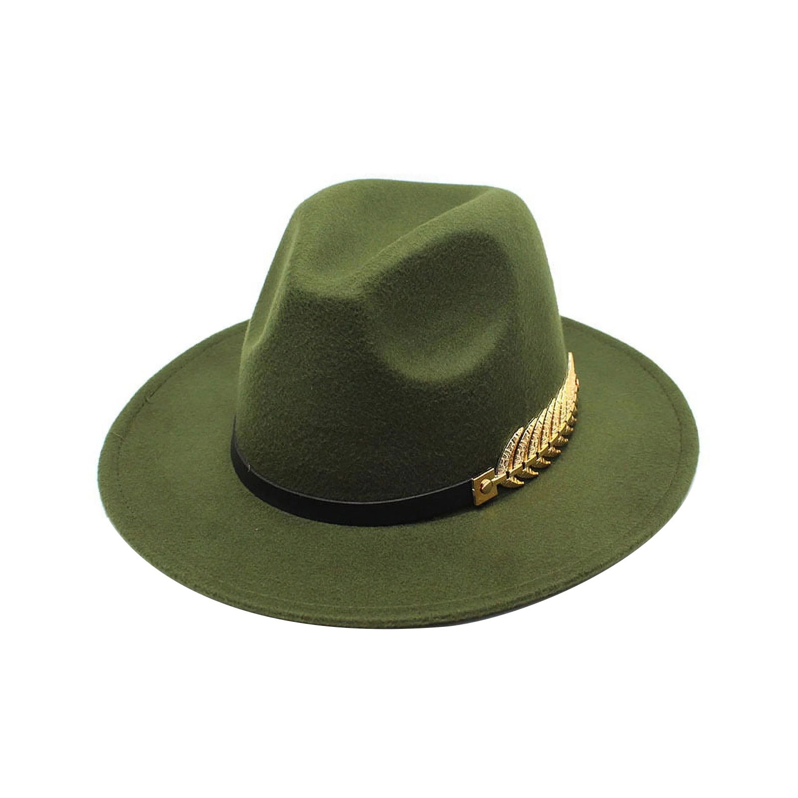 CowTeen Hat for Men Women Wide Brim Fedora Panama With Metal Belt ...