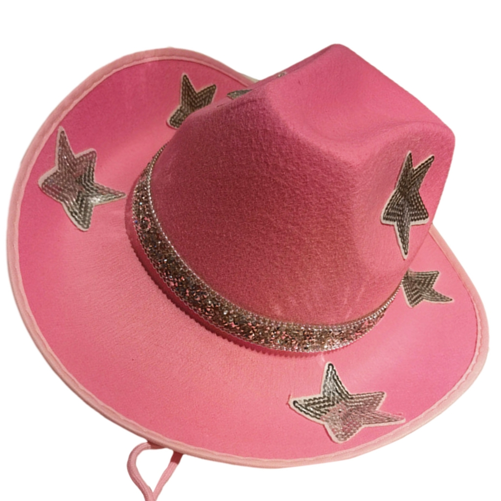 Cowboy Hat with Sequins Star Pattern Woman Western Cowboy Hat Model ...