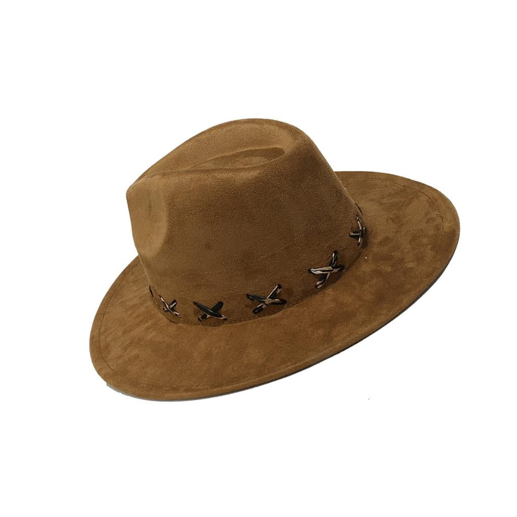 Cowboy Hats Panama Hat Unique Stitches Wide Brimmed for Women Men Photo ...