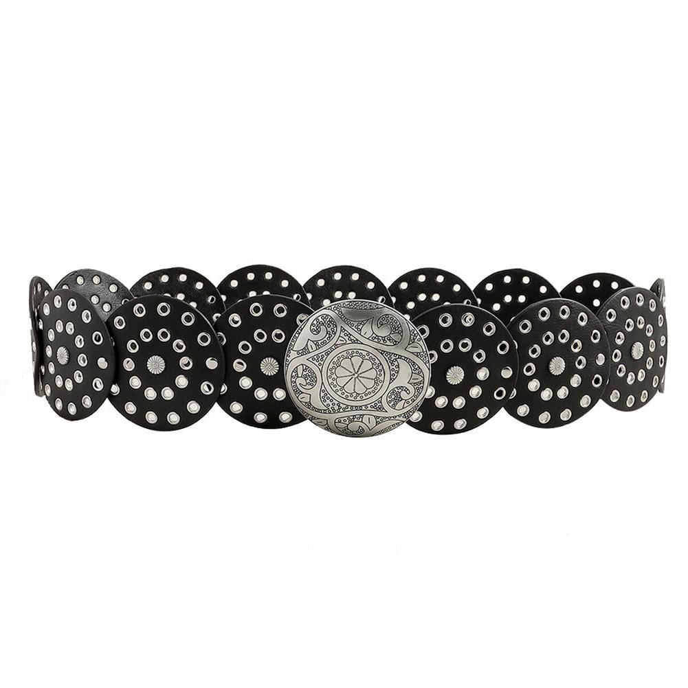 Cowboy Hollow Belt Western Style Wide Belts Vintage Disc Belts ...