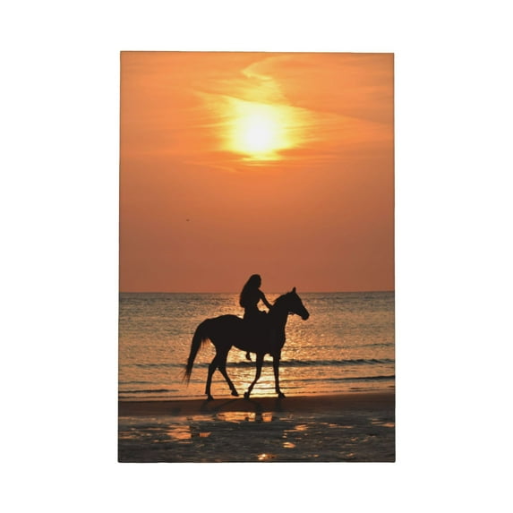 Cowboy Horse Canvas Framed Wall Art Western Rustic Country Vintage ...