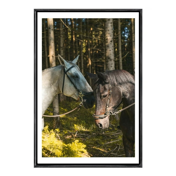 Cowboy Horse Canvas Framed Wall Art Western Rustic Country Vintage ...