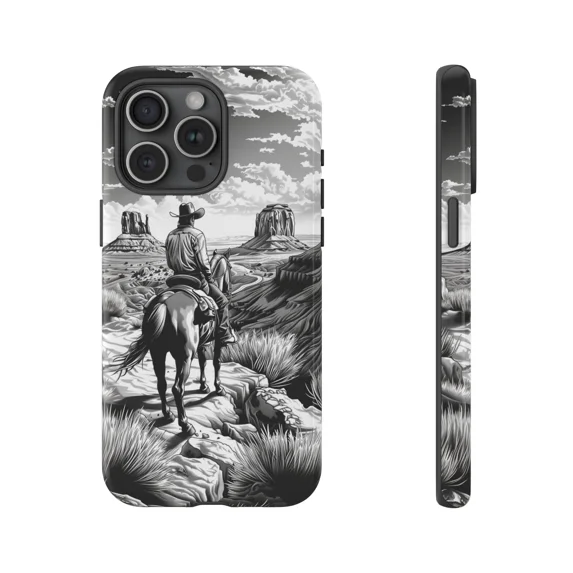 Cowboy Horse Country Desert Western Scene Phone Case with iPhone 11 to ...