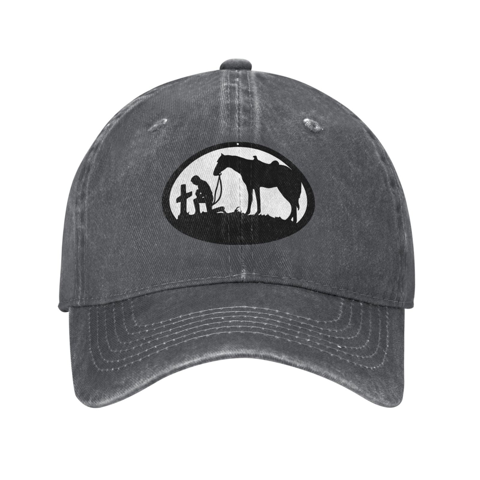 Cowboy Horse Prayer Cross Cowboy Hat Baseball Hat Trucker Hat For Men ...