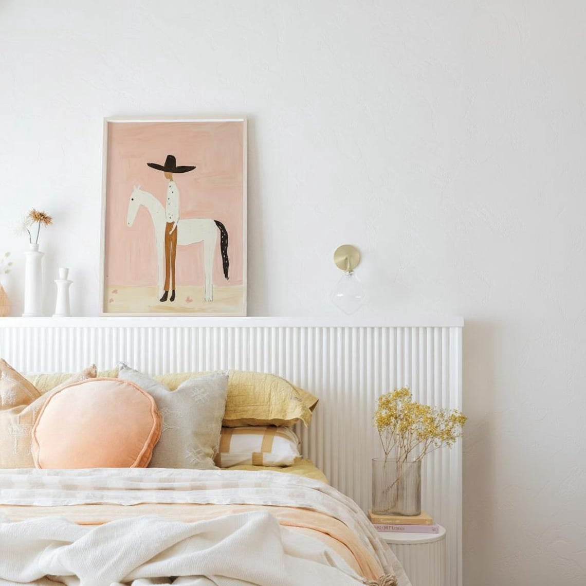 Cowboy Horse Wall Art, Minimalist Western Print, Modern Southwestern ...