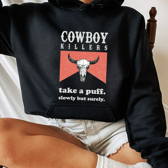 Cowboy Killers Take A Puff Slowly But Surely Shirt,Trending Unisex Tee ...