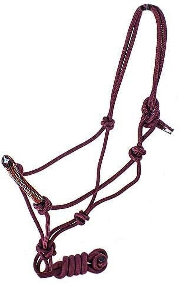 Cowboy Knot Halter w/ Beaded Noseband & Lead - Walmart.com