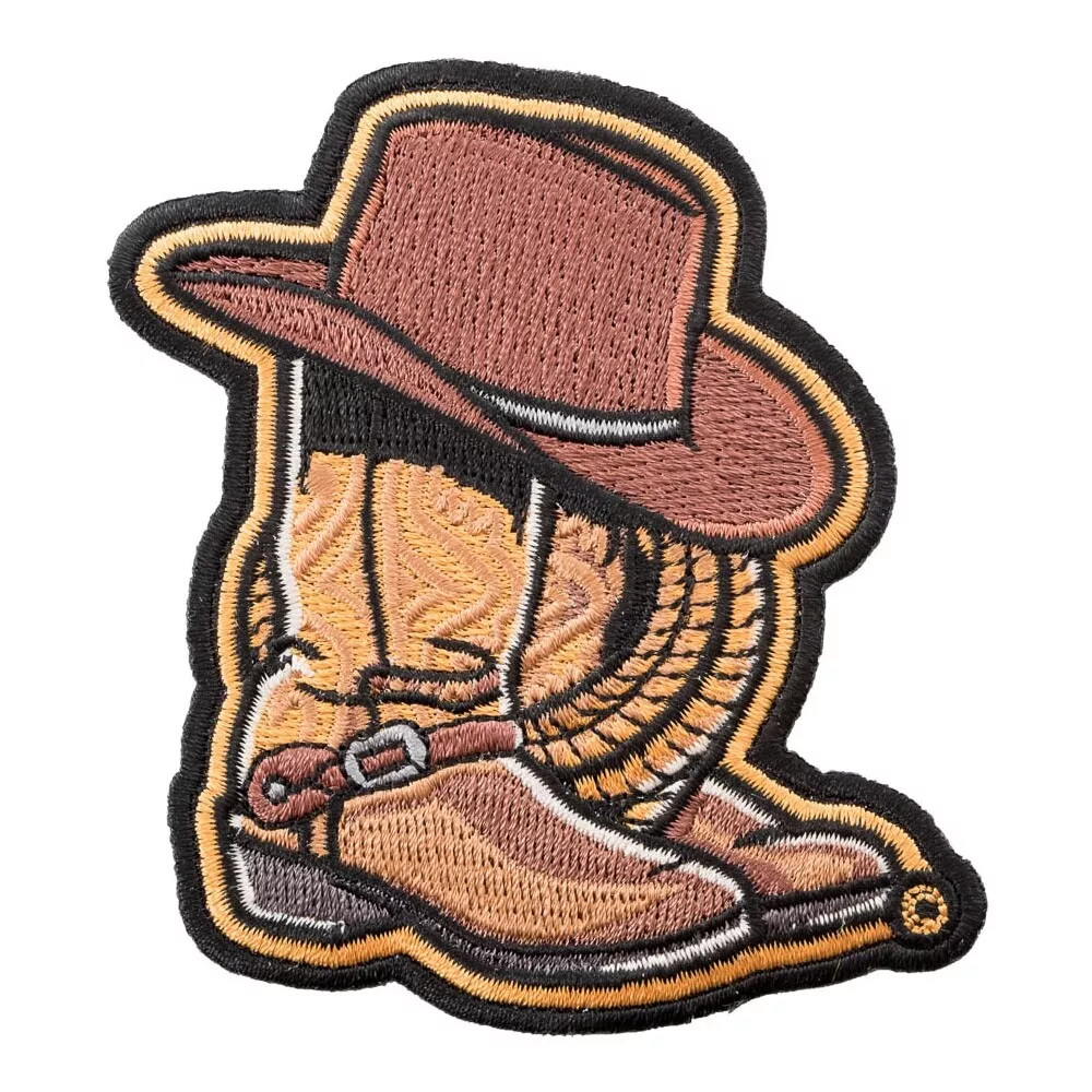 Cowboy Lasso Hat And Boots Patch, Western Patches - Walmart.com