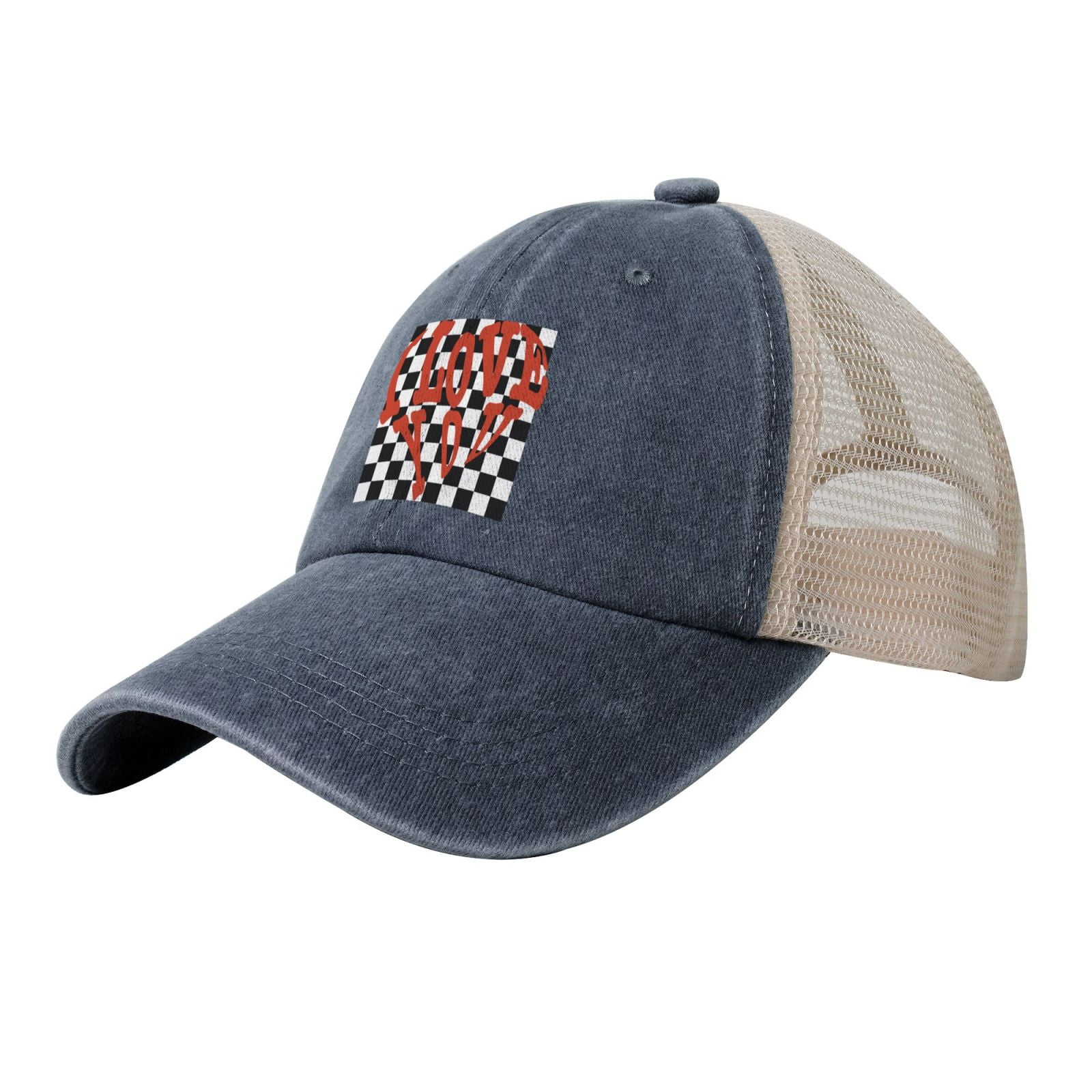 Cowboy Mesh Baseball Capi Love You Heart Outline Icon - Walmart.com