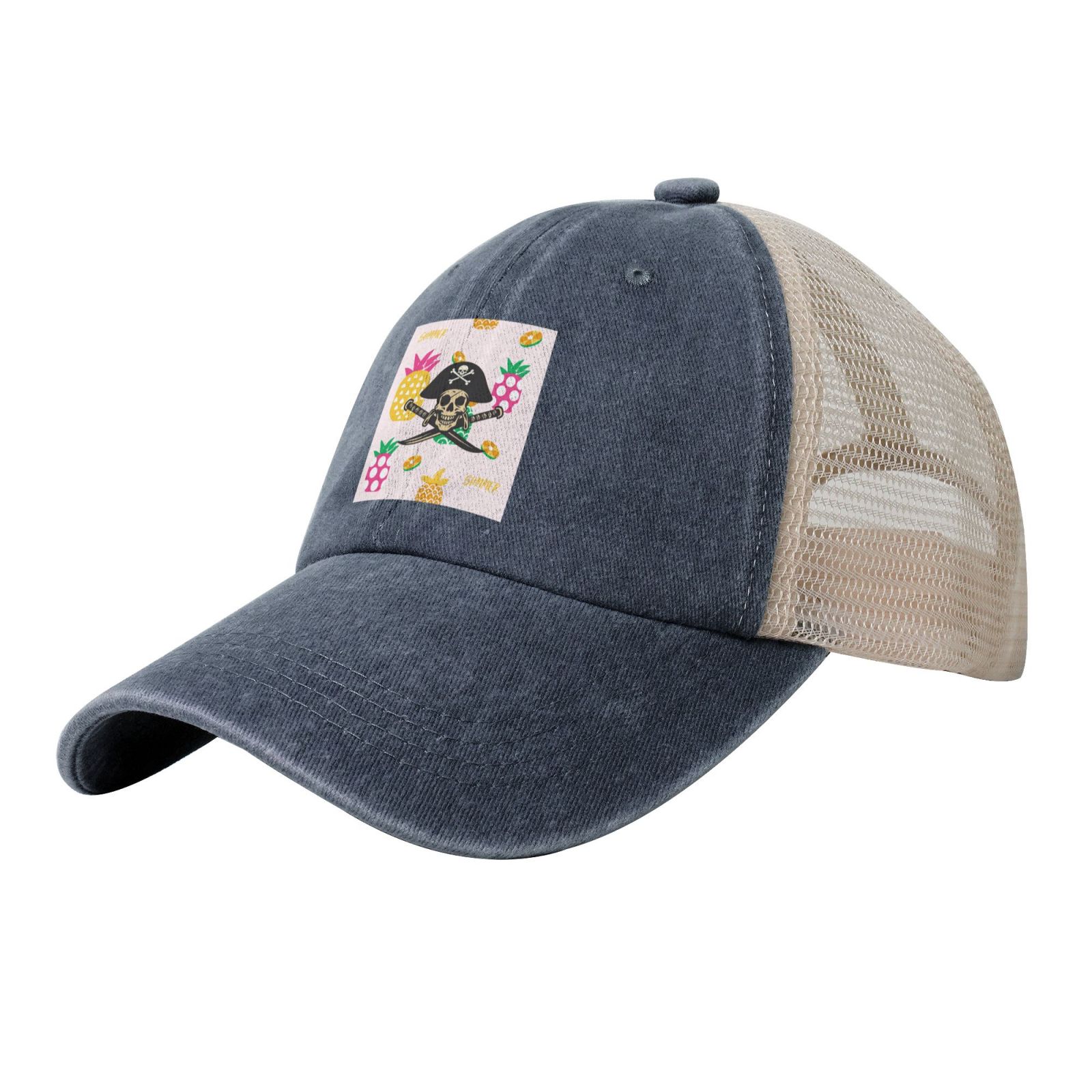Cowboy Mesh Baseball Cappirate Sword Cross Double Sword - Walmart.com