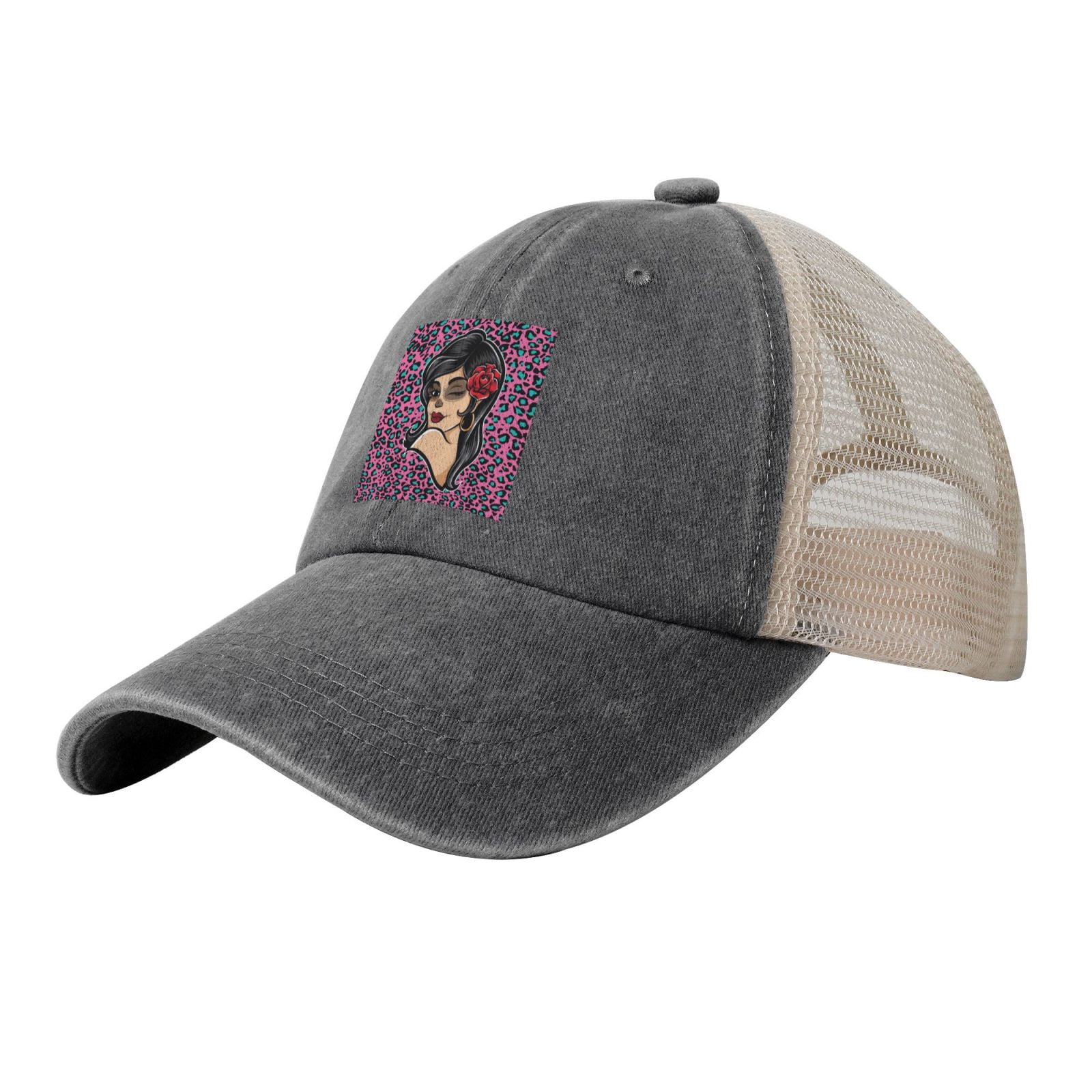 Cowboy Mesh Baseball Capsugarskull Girl Cartoon - Walmart.com