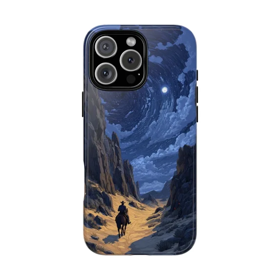 Cowboy Night Old West Scene Phone Case for iPhone 17 to 11 Pro Max - Walmart.com