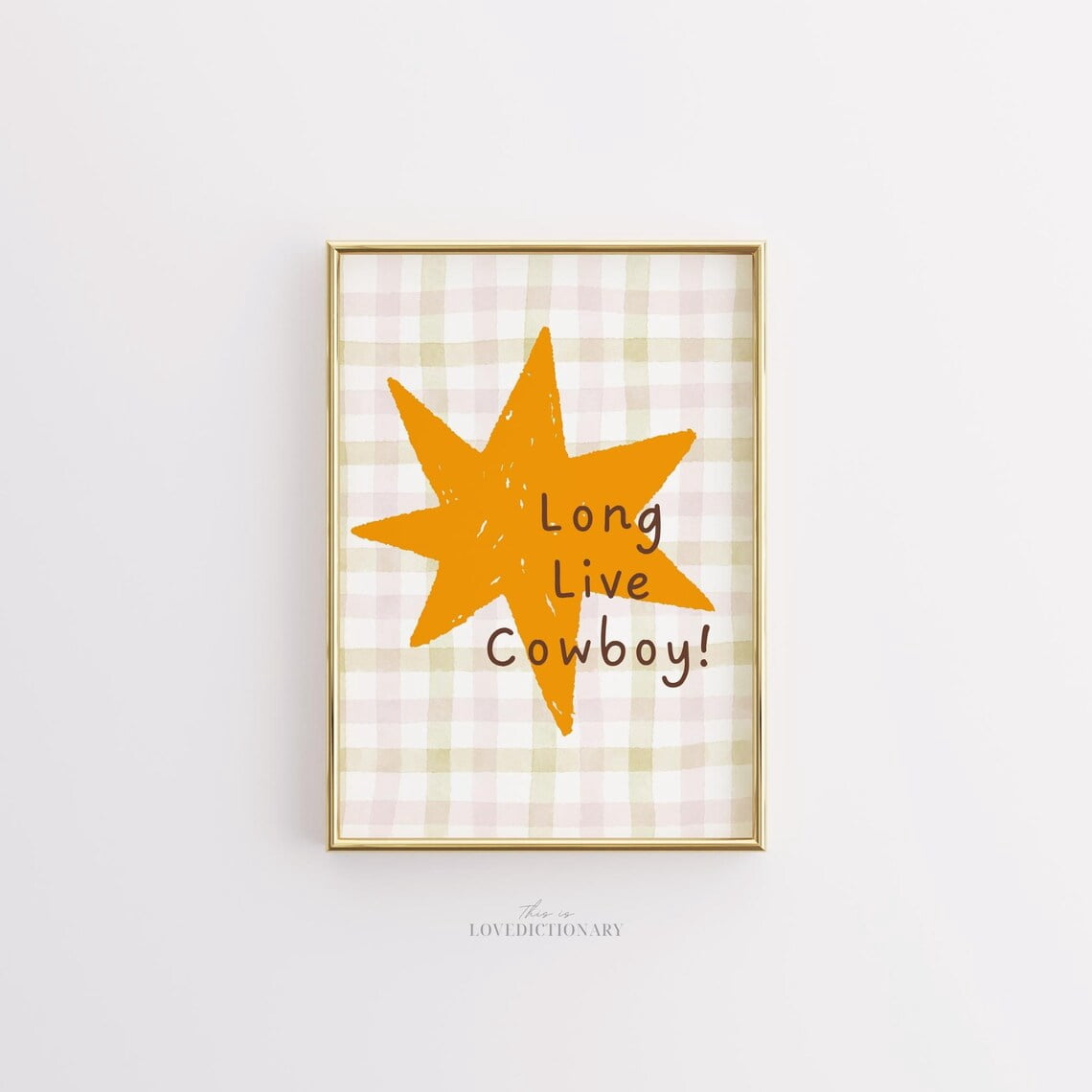 Cowboy Nursery Print Western Wall Art Baby Room Long Live Cowboy Quote ...