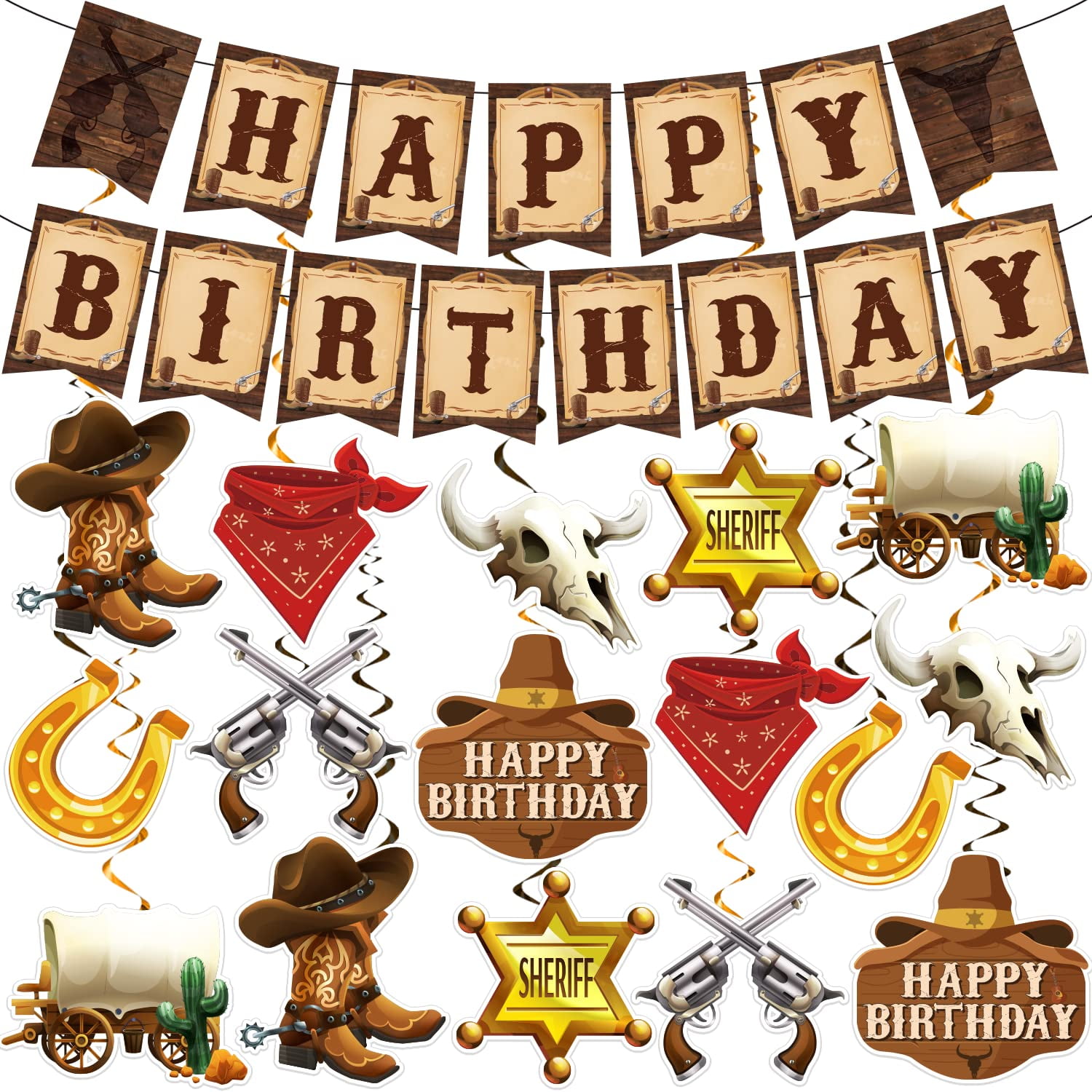 Cowboy Party Decorations, Cowboy Theme Party Decorations Include ...