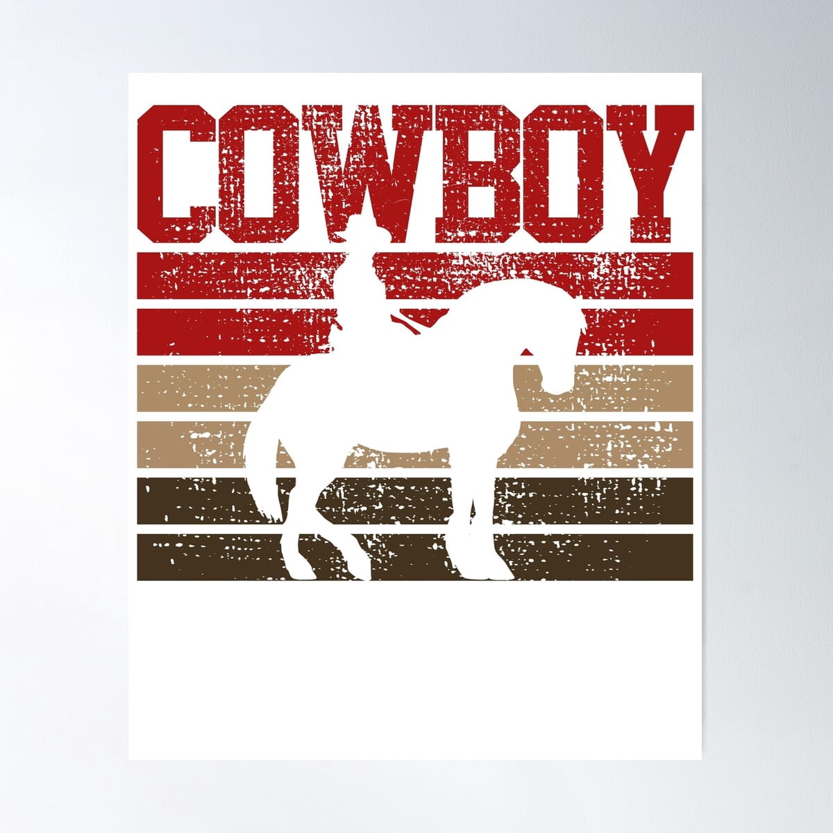 Cowboy Poster Wall Art, Modern Wall Decor For Living Room Bedroom ...