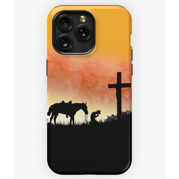 Cowboy Prayer Western Quote Rodeo Vibe Phone Case for iPhone 11 12 13 ...