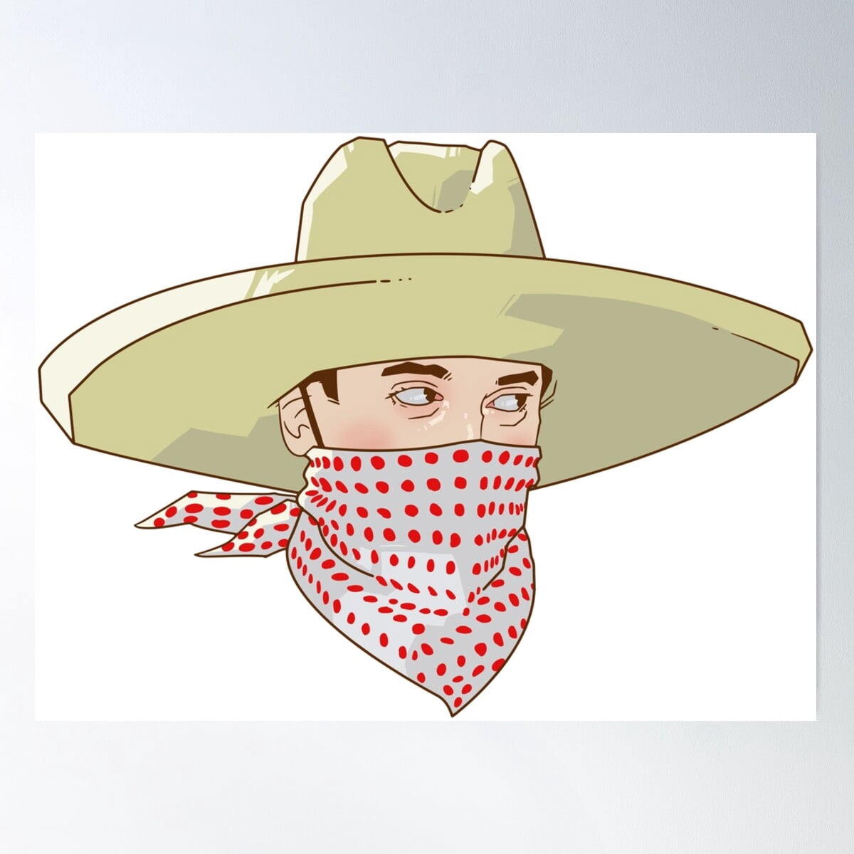 Cowboy Pw Poster Wall Art, Modern Wall Decor For Living Room Bedroom ...