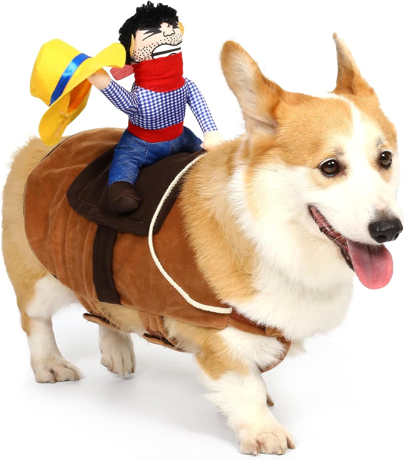 Cowboy Rider Dog Costume - Halloween Dog Costumes for Large Dogs, Dogs ...