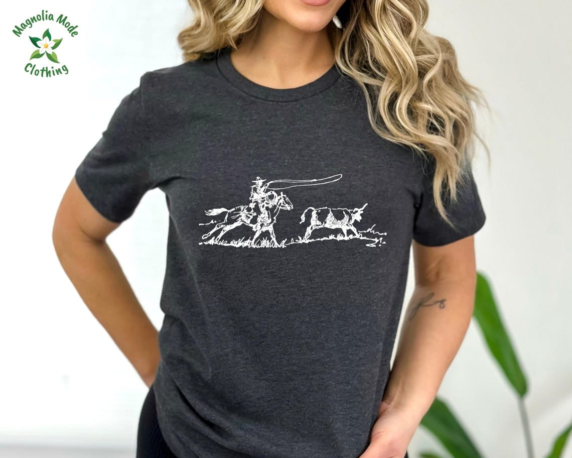 Cowboy Roping Western Shirt, Cowboy Roping Shirt, Country Girl Shirt ...