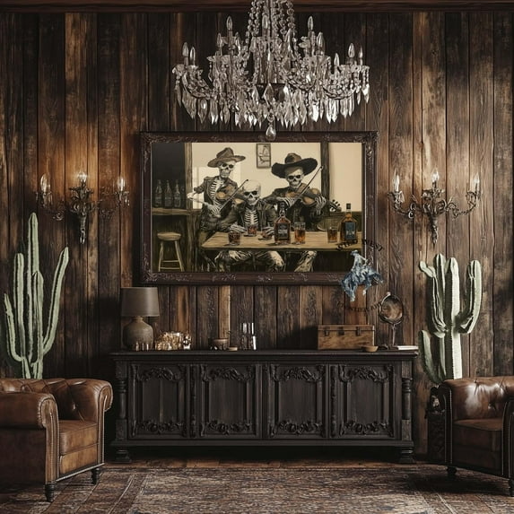 Cowboy S Poster, Western Gothic Bar Art Home Decor #2950, Unframed ...