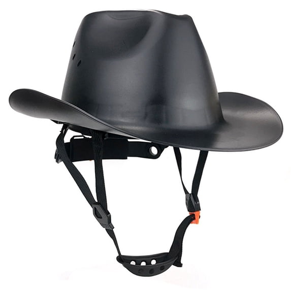 Cowboy Safety Helmet with Vent Hole HDPE Full Brim Hard Hat for Outdoor ...