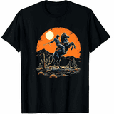Cowboy Shirt Western Shirts Summer Short Sleeve Cotton Graphic Black T ...