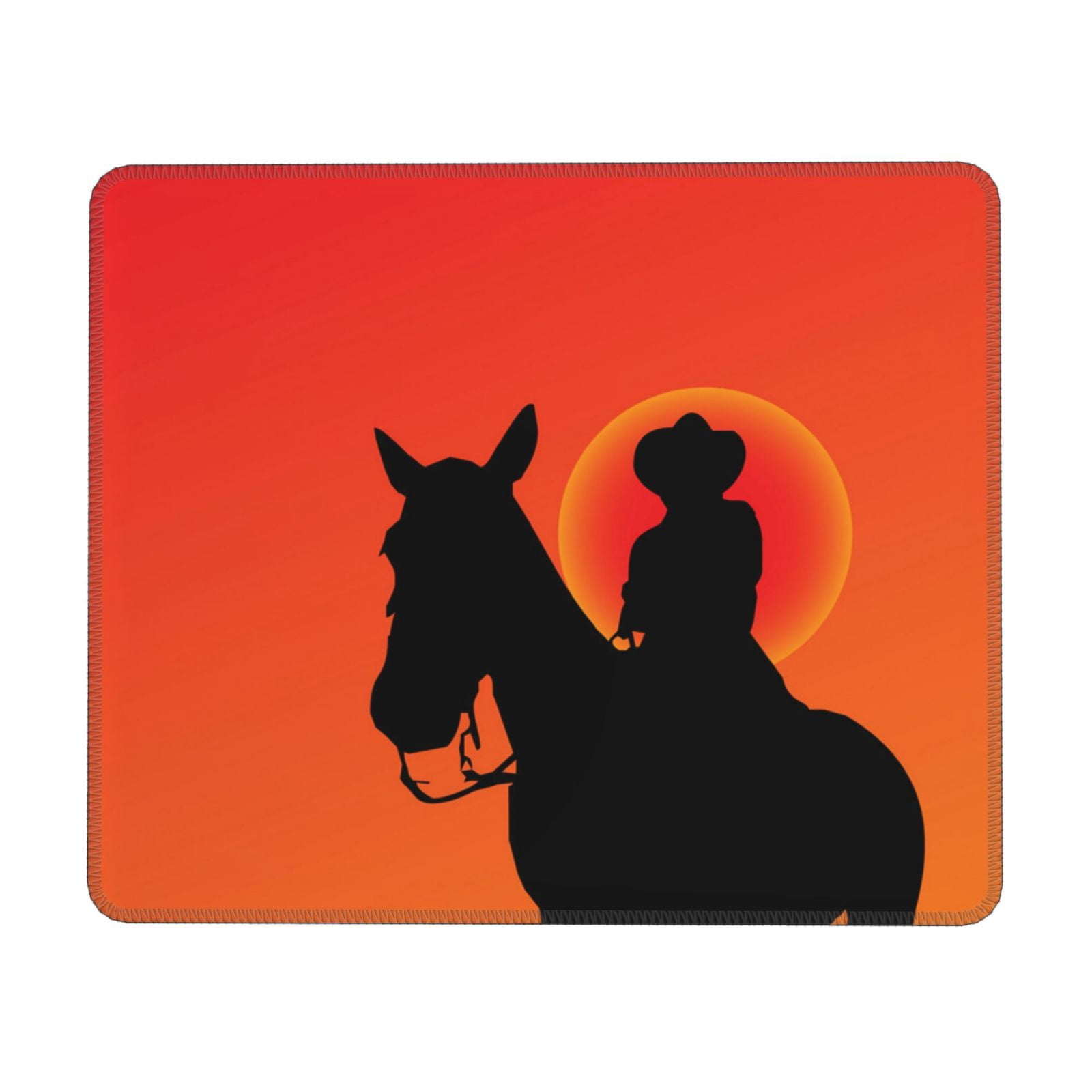 Cowboy Silhouettes Western Horse Mouse Pad Non-Slip Rubber Gaming ...