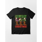 Cowboy Snowman Cactus Boots Western Winter Christmas Unisex T-Shirt up ...