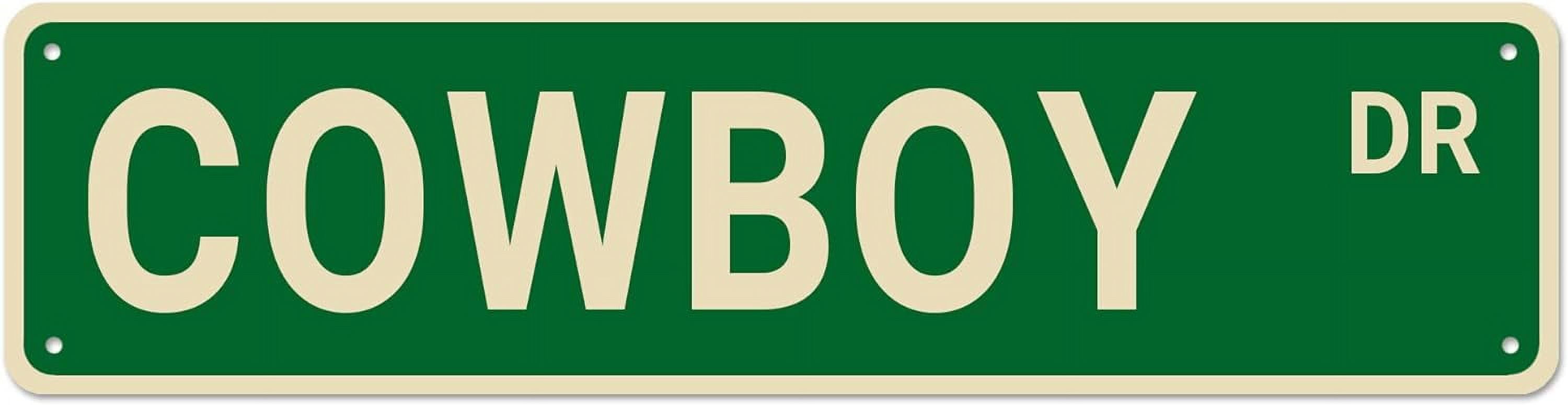 Cowboy Street Signs, Cowboy Decor Cowboy Sign Cowboy Gift, Wall Decor ...