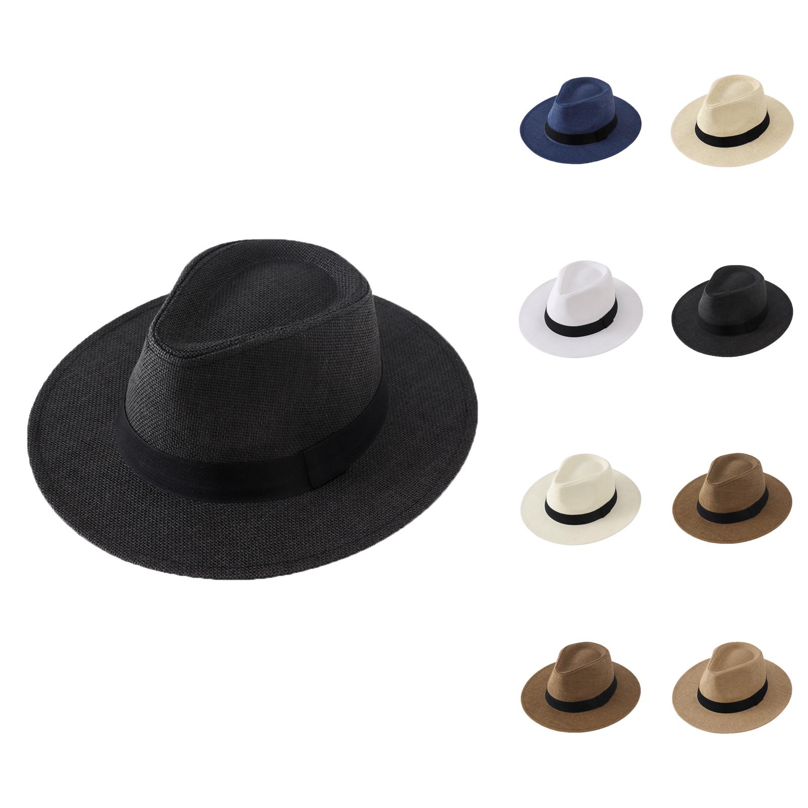 Cowboy Sun Hat for Men and Women – Panama Style Wide Brim Straw Hat ...