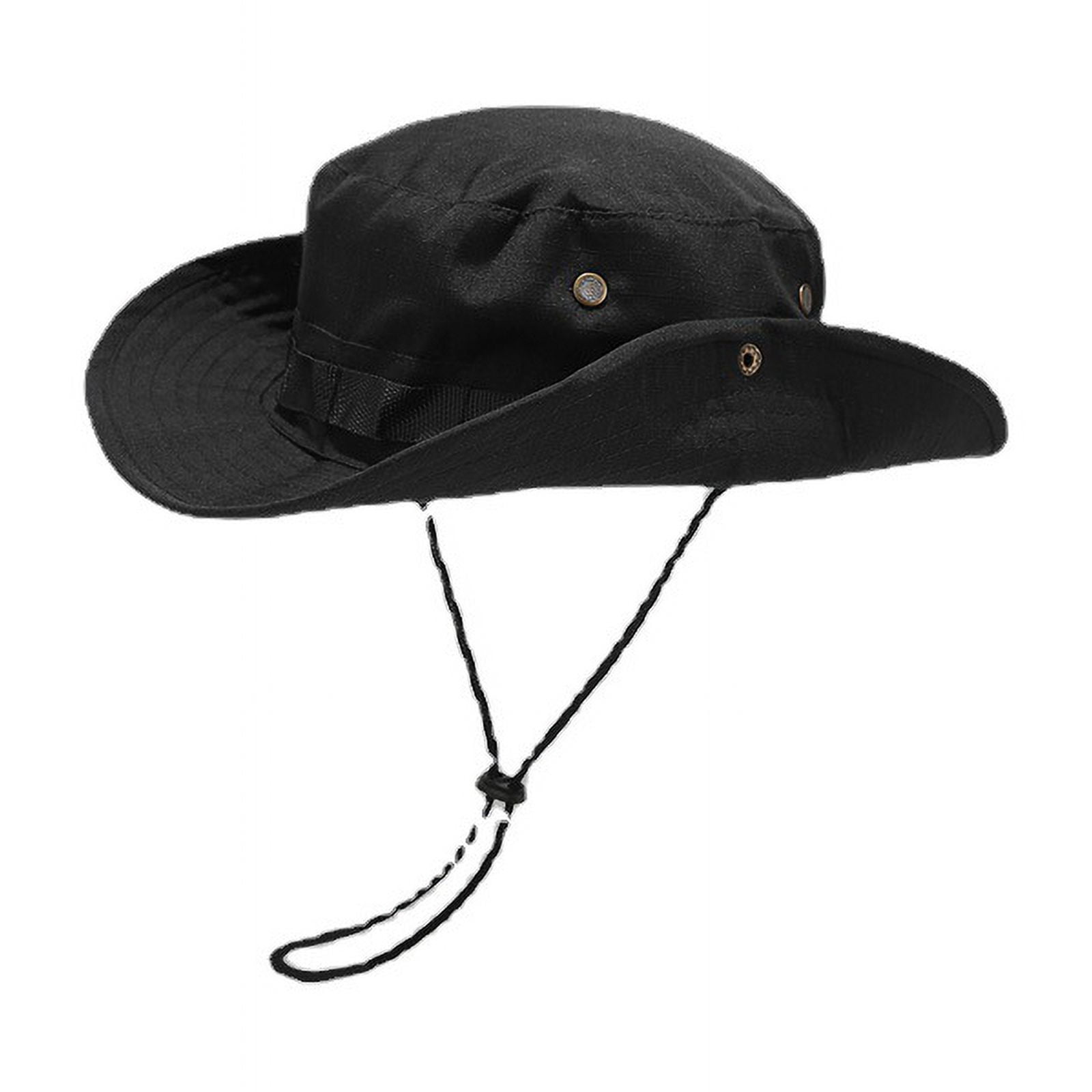 Cowboy Sun Protection Round Hat Pure Color Design - Walmart.com
